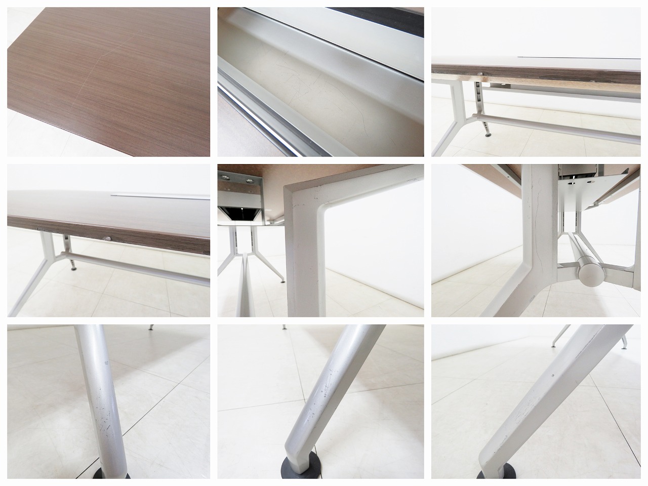 代購代標第一品牌－樂淘letao－ITOKI イトーキ DD ミーティングテーブル×KOKUYO コクヨ エアフォートチェア 4脚 5点セット 総額732,000円 会議 オフィス デスク モダン